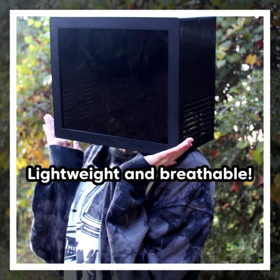 Tv Head Cosplay With Working Screen