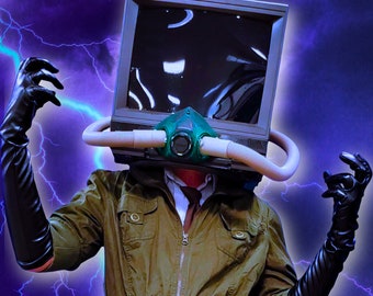 TV Head / Monitor Head Do-it-yourself D.I.Y Objecthead Cosplay - Etsy