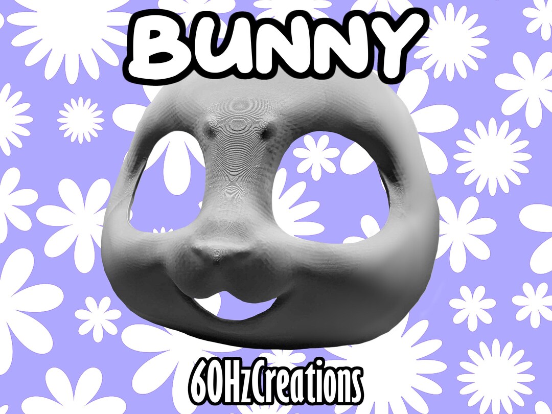 Bunny Head Base - Fursuit Head - Furry D.I.Y Cosplay Fursuit / 3D ...