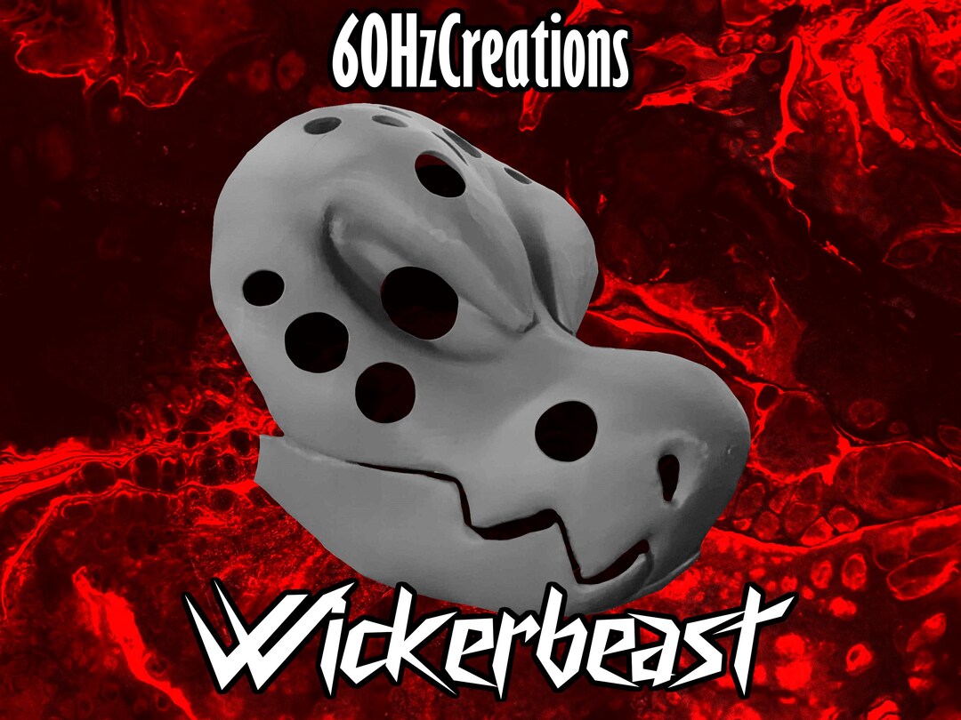 Wickerbeast Head Base - Fursuit Head - Furry D.I.Y Cosplay Fursuit / 3D ...