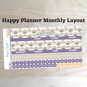 Happy Planner Monthly Layout Sticker Kit Classic and Big M-024 - Etsy