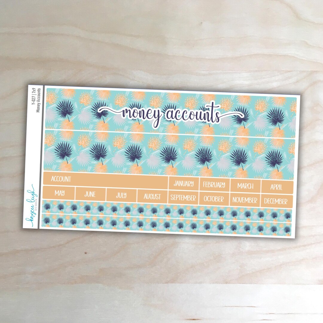 Money Account Stickers | Bank Account Tracker | Debt Account Payoff ...