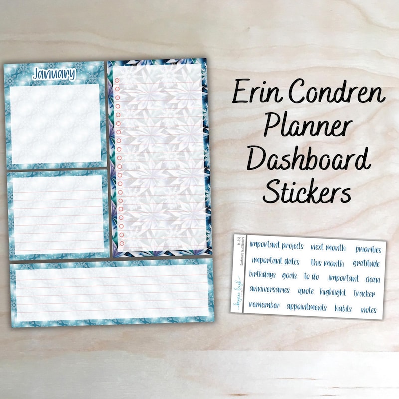 Monthly Sticker Dashboard - Etsy