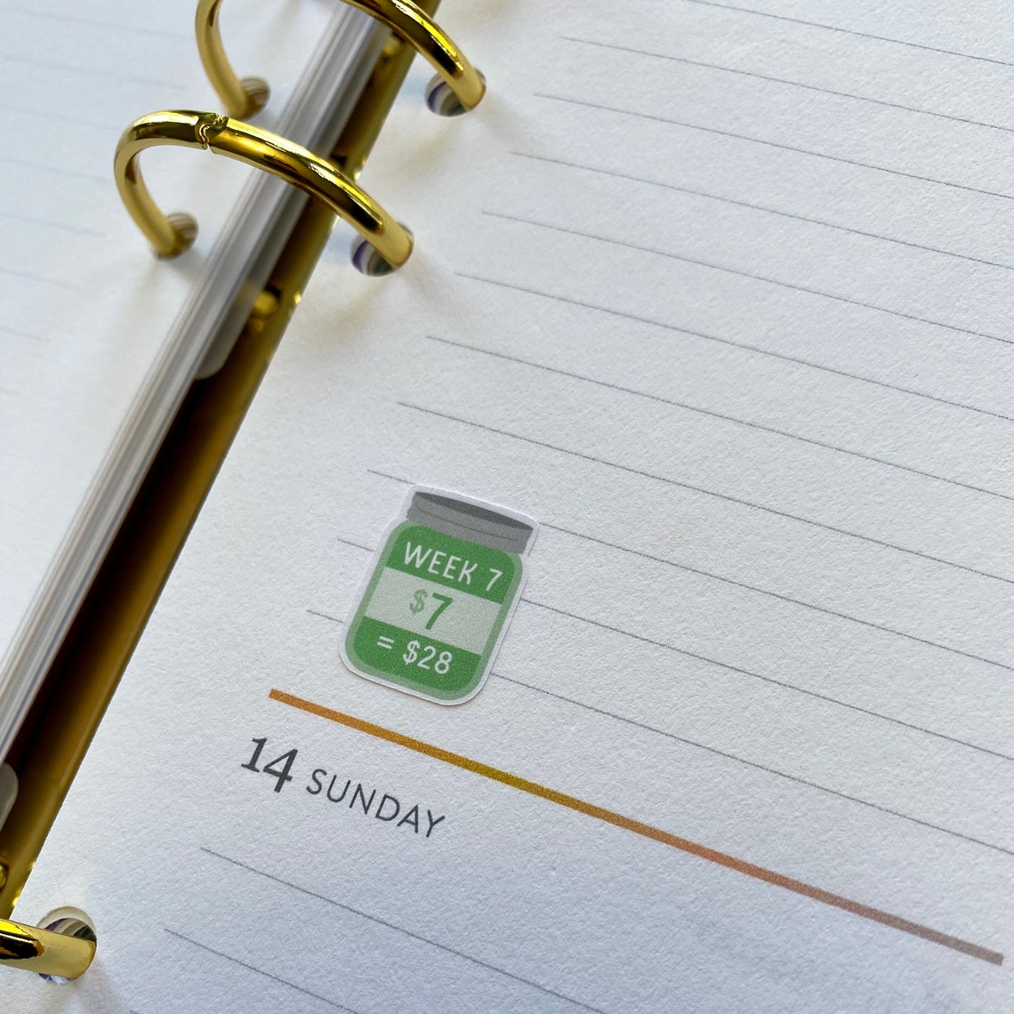 52 Week Savings Challenge Stickers for Use in Planners - Etsy