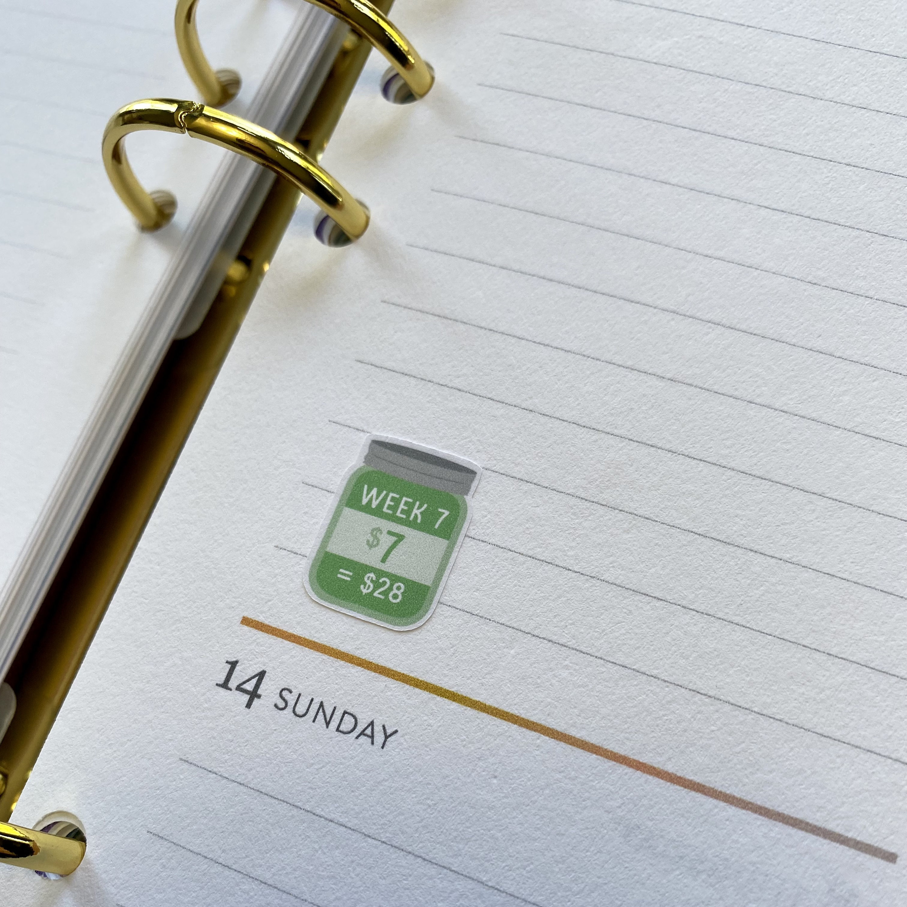 52 Week Savings Challenge Stickers for Use in Planners - Etsy