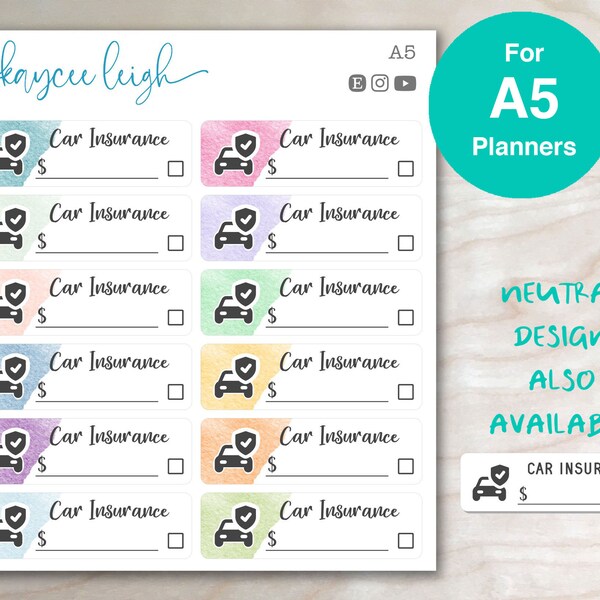 Insurance Stickers - Etsy