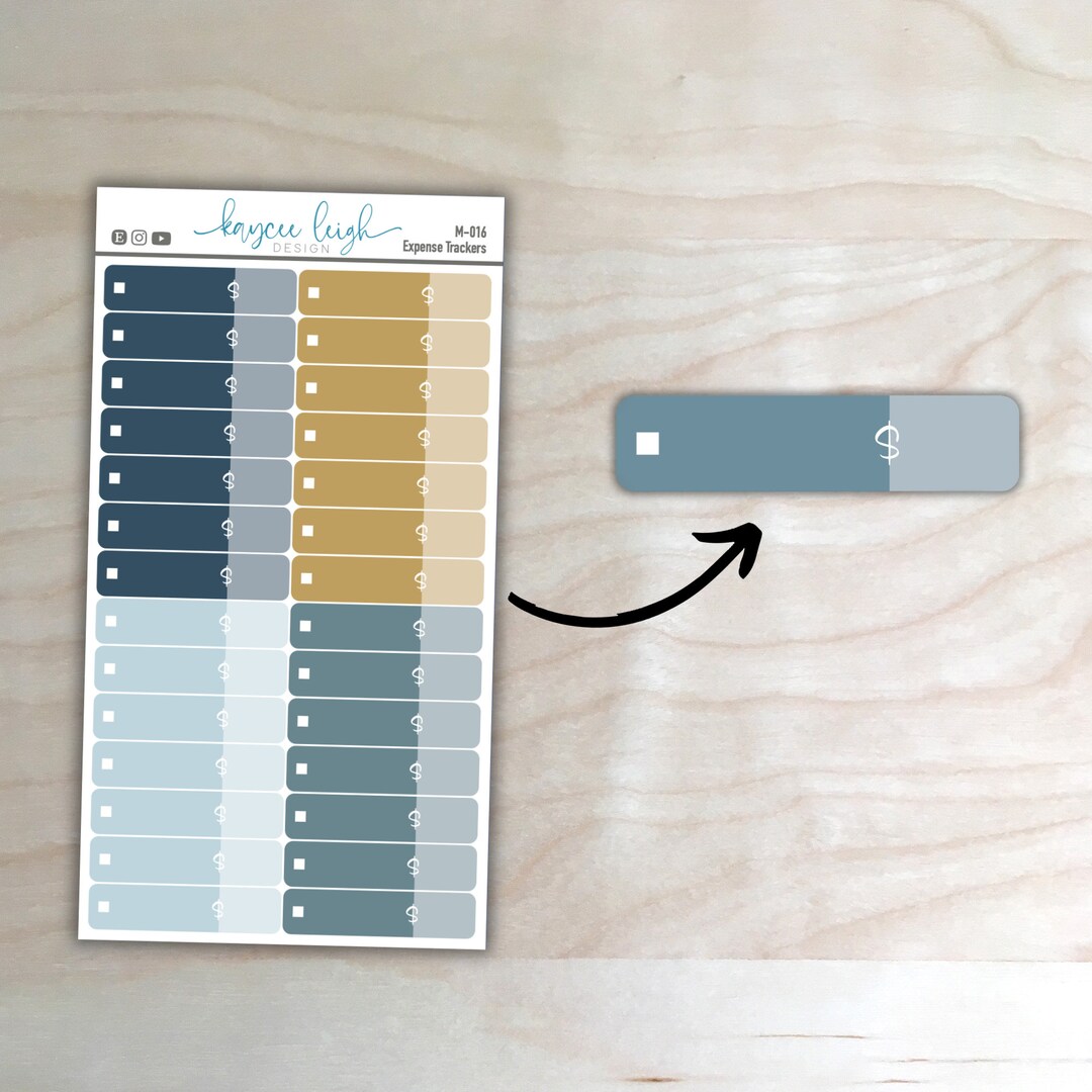 Expense Tracker Stickers Four Colors Budget Stickers M-016 - Etsy