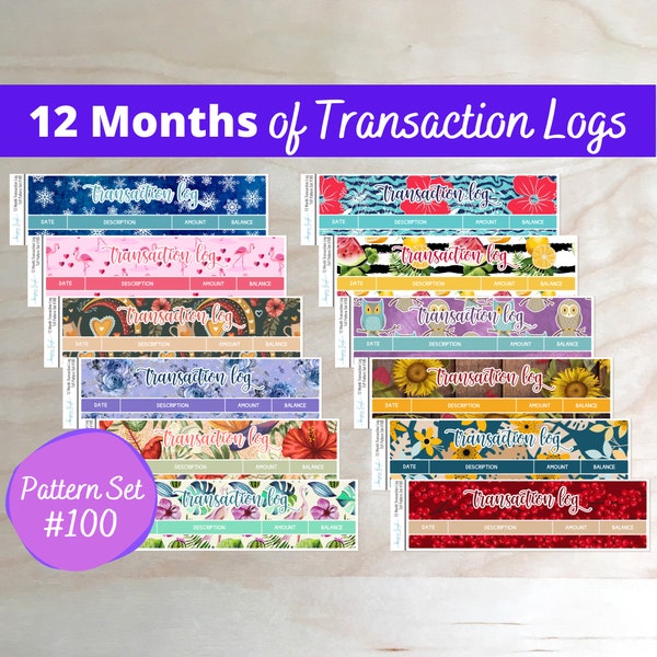 12 Month Stickers - Etsy