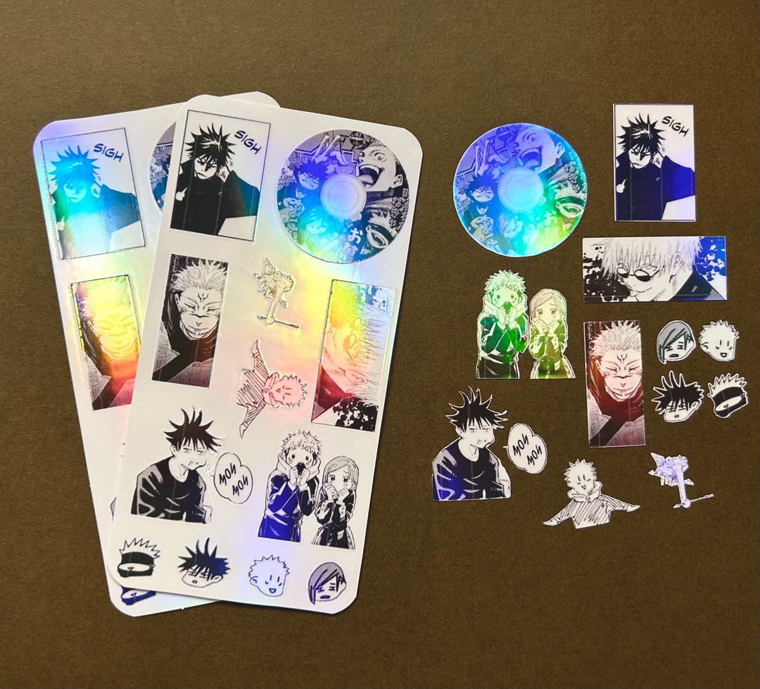 Anime Jjk Inspired Sticker Sheet - Etsy