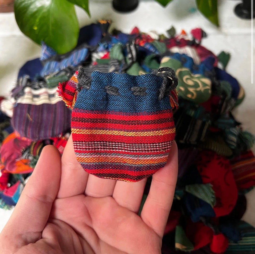 Small Cotton Pouch From Nepal - Etsy