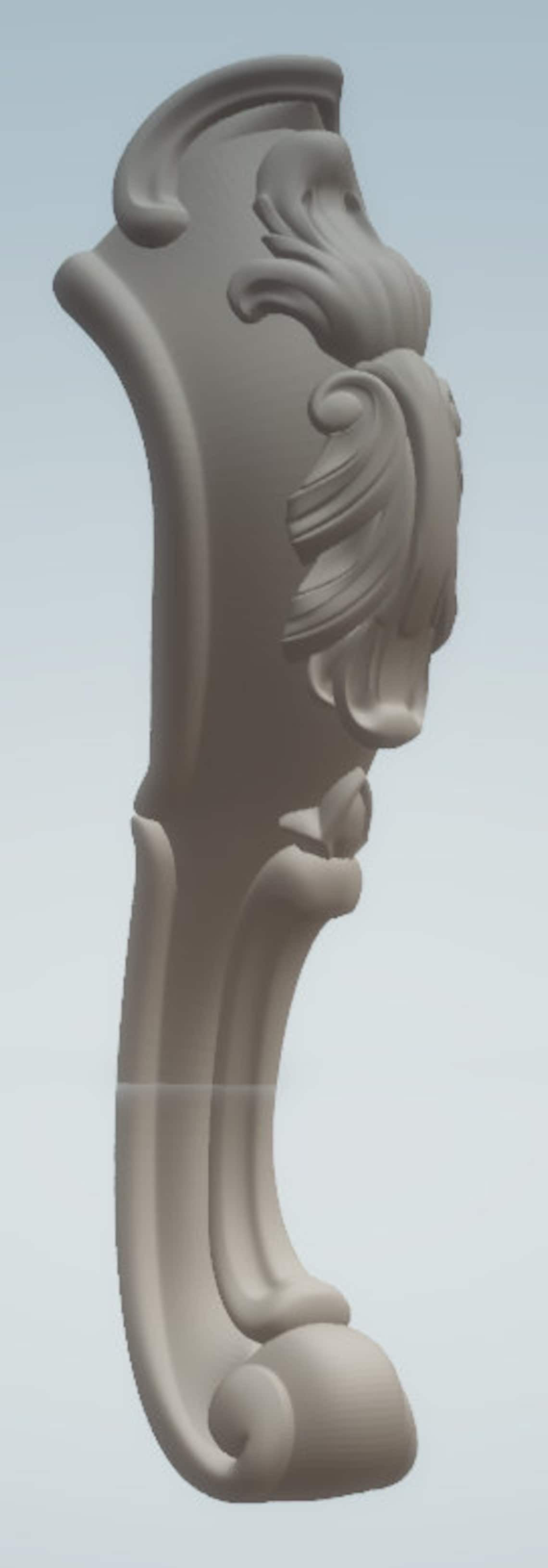 3D STL Models Furniture Table Columns Legs 96 Pcs Deco for CNC Router ...