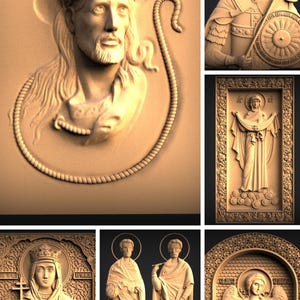 100 Religious Orthodox Icon 3D STL Models | CNC Router Carving Files ...