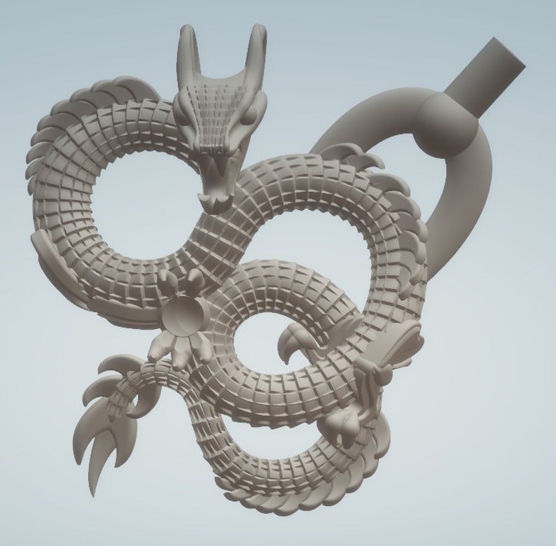 3D STL Models Dragons Deco for CNC Router Aspire Artcam Engraver ...