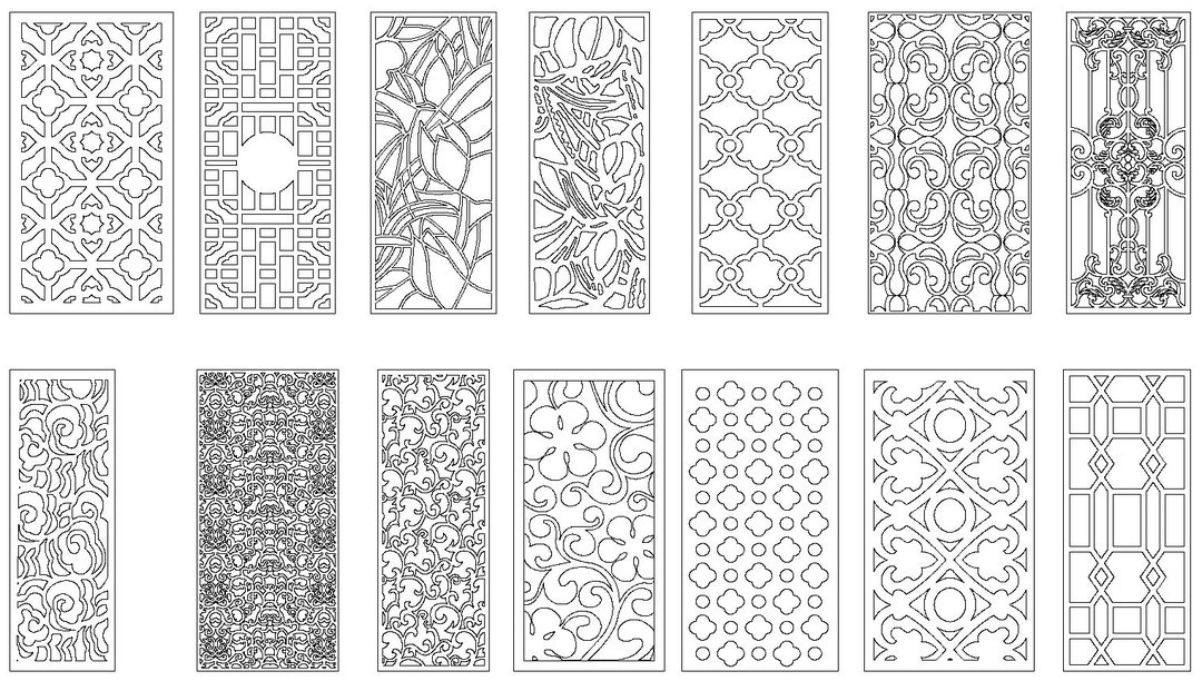 Decorative Panels DXF / EPS / SVG / Clipart/ Cut Files/ Cricut ...