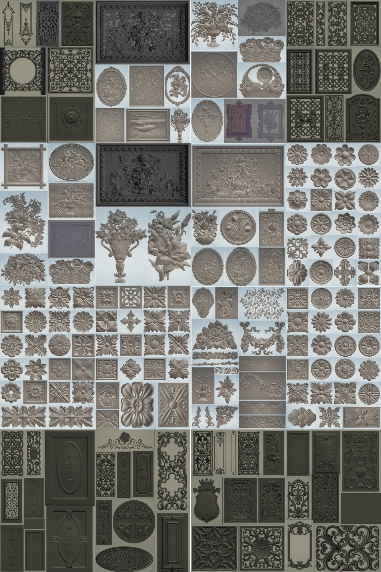 3D STL Model Mega Pack: 2305 Files, Aspire Digital Bundle, CNC Router ...