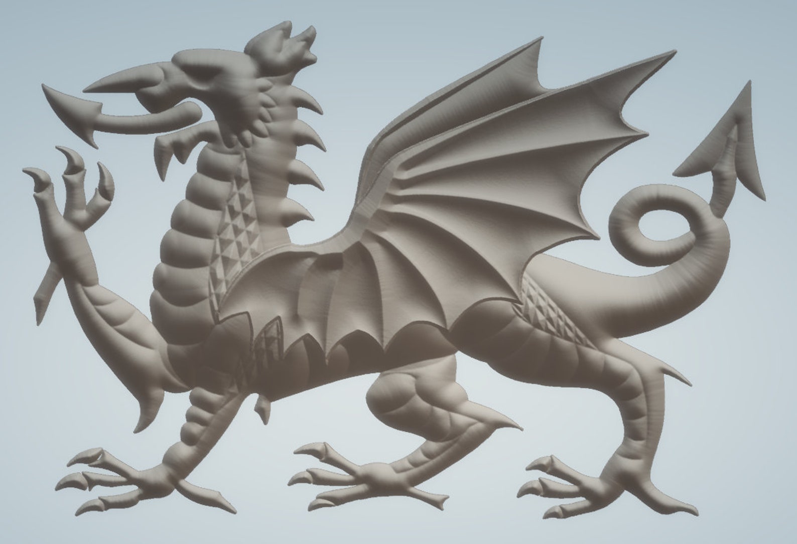 3D STL Models Dragons Deco for CNC Router Aspire Artcam Engraver ...