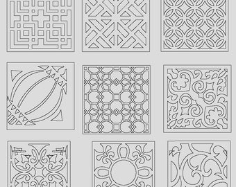 Decorative Panels and Walls DXF / EPS / SVG / Clipart/ Cut - Etsy