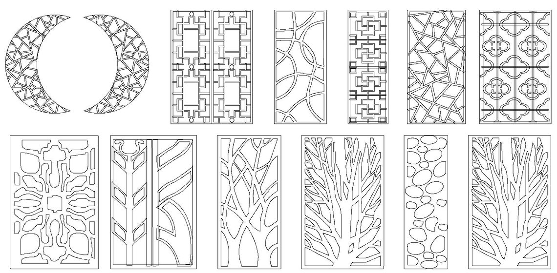 Decorative Panels DXF / EPS / SVG / Clipart/ Cut Files/ Cricut ...