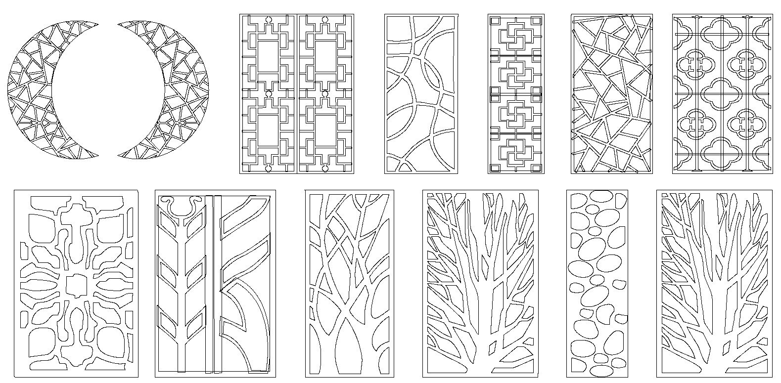 Decorative Panels DXF / EPS / SVG / Clipart/ Cut Files/ Cricut ...