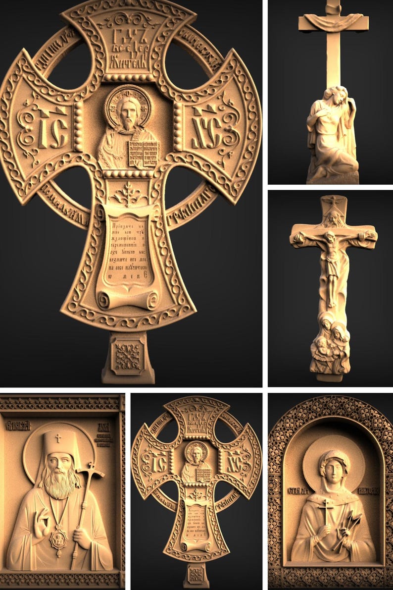 100 Religious Orthodox Icon 3D STL Models | CNC Router Carving Files ...