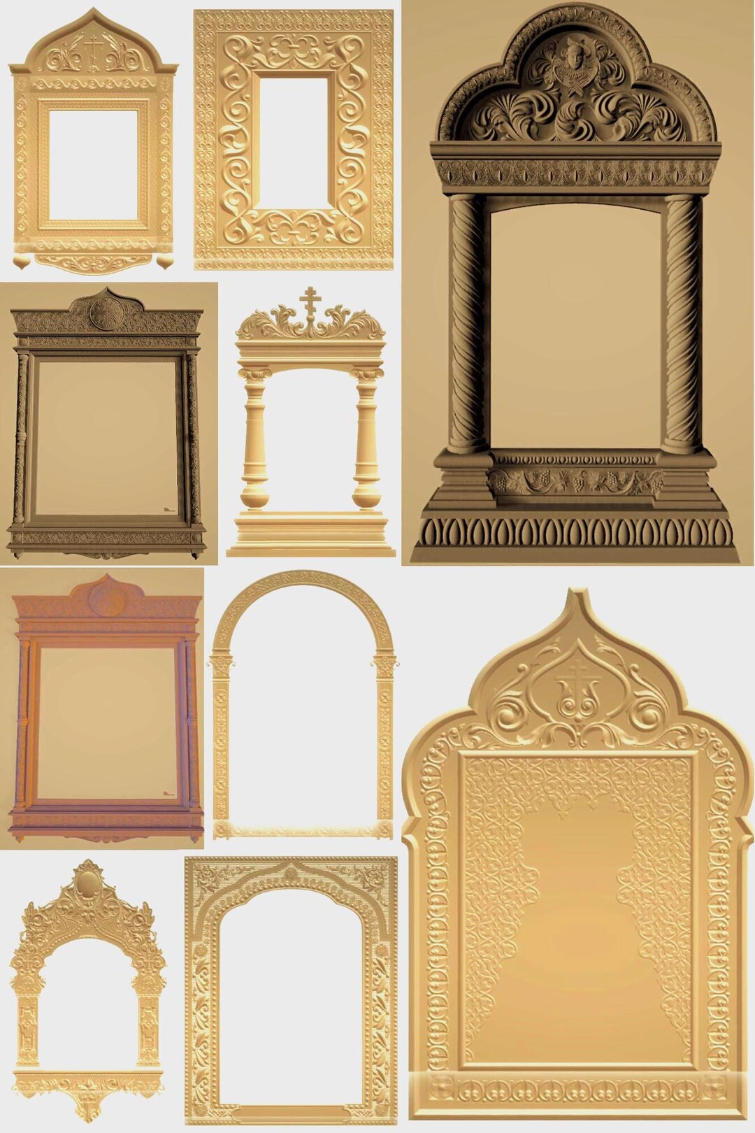 Religious Icons & Frames 3D STL Models, CNC Router Carving (digital ...