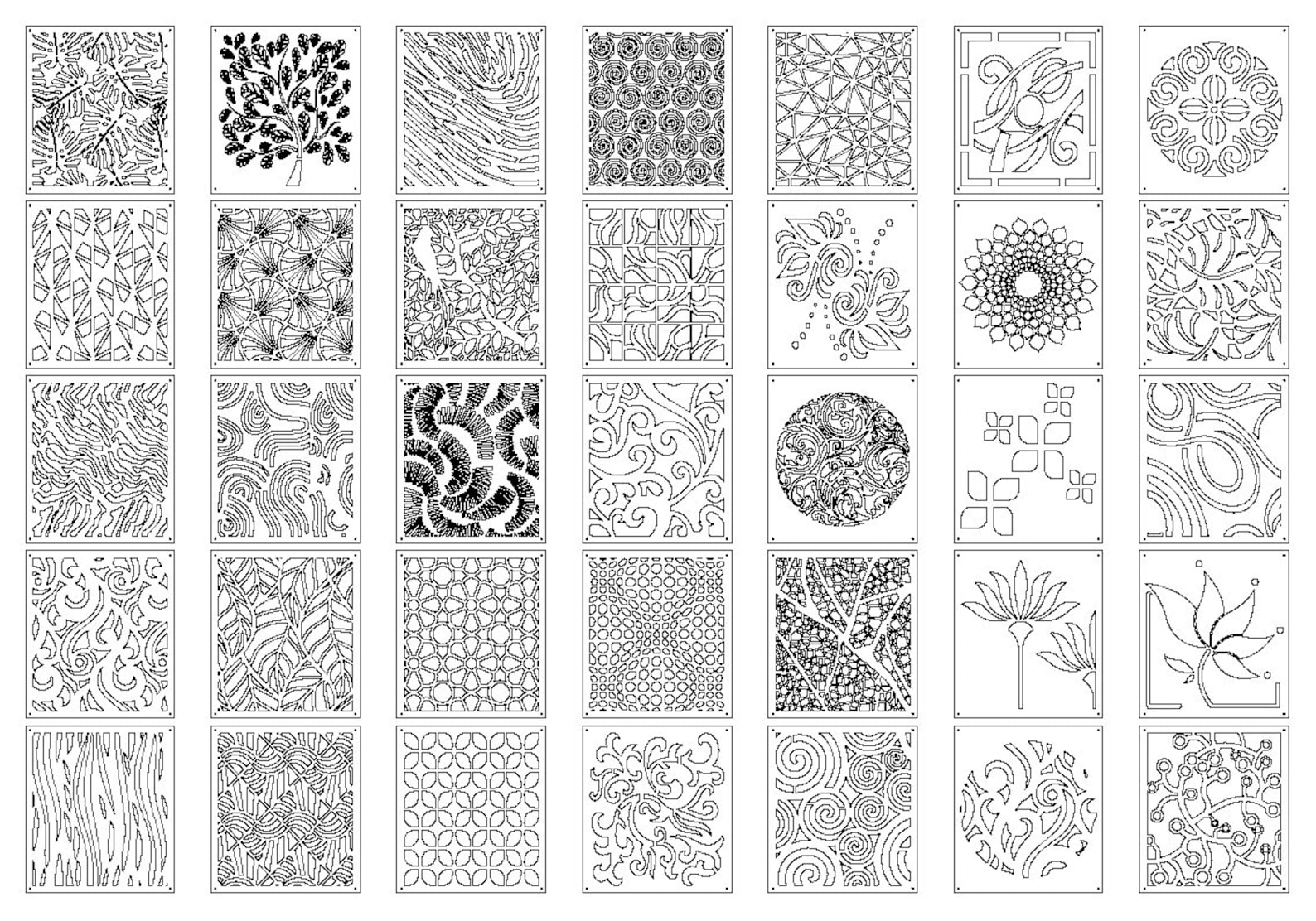 Decorative Panels DXF / EPS / SVG / Clipart/ Cut Files/ Cricut ...