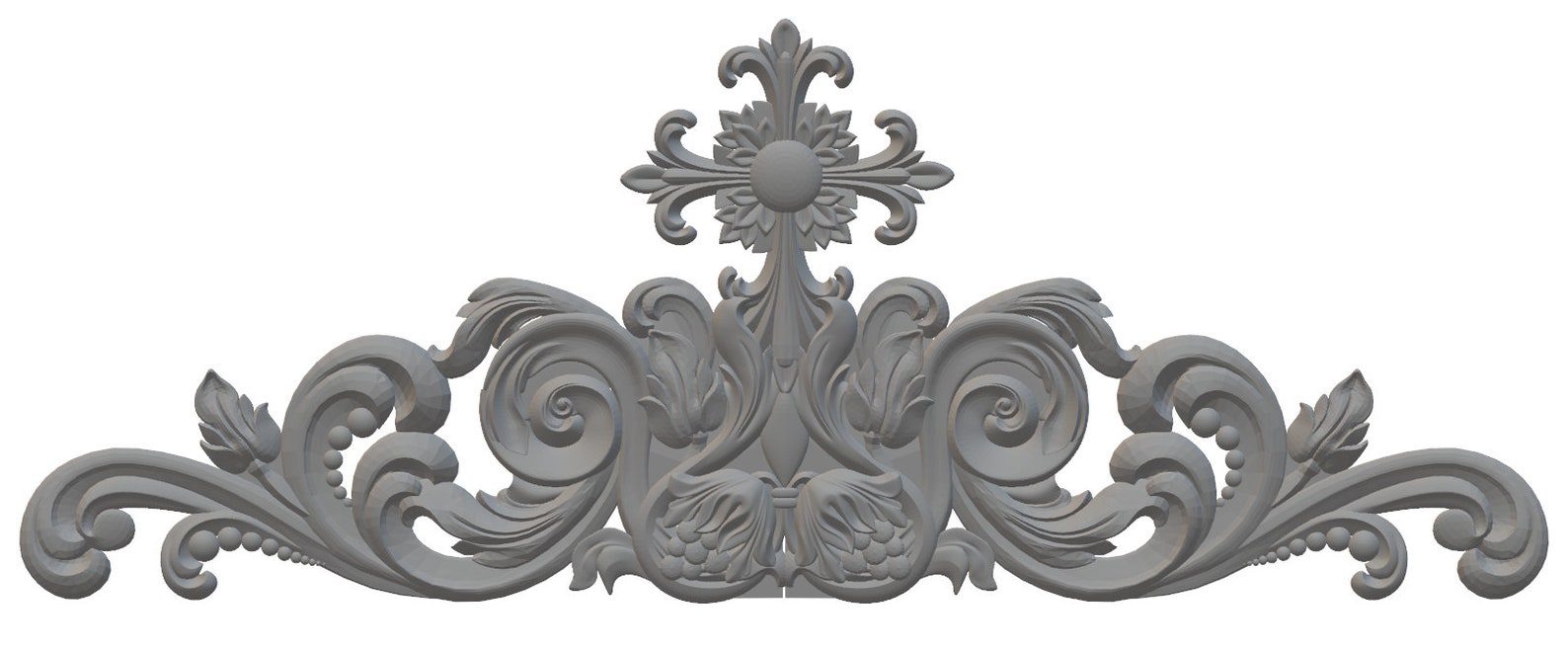 3D STL Models: Decorative Crowns & Arches for CNC (57 Pcs) (digital ...