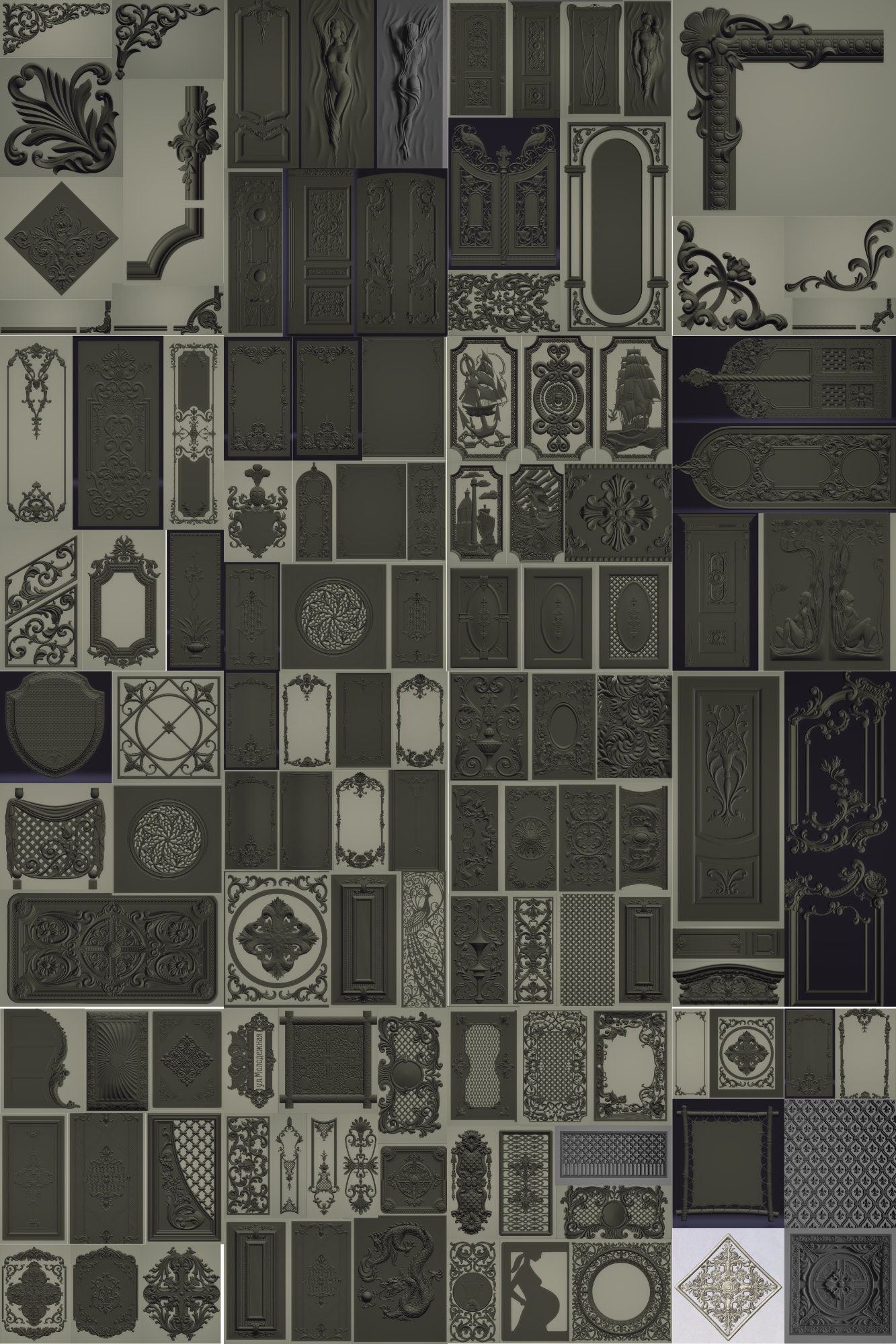 3D STL Model Mega Pack: 2305 Files, Aspire Digital Bundle, CNC Router ...