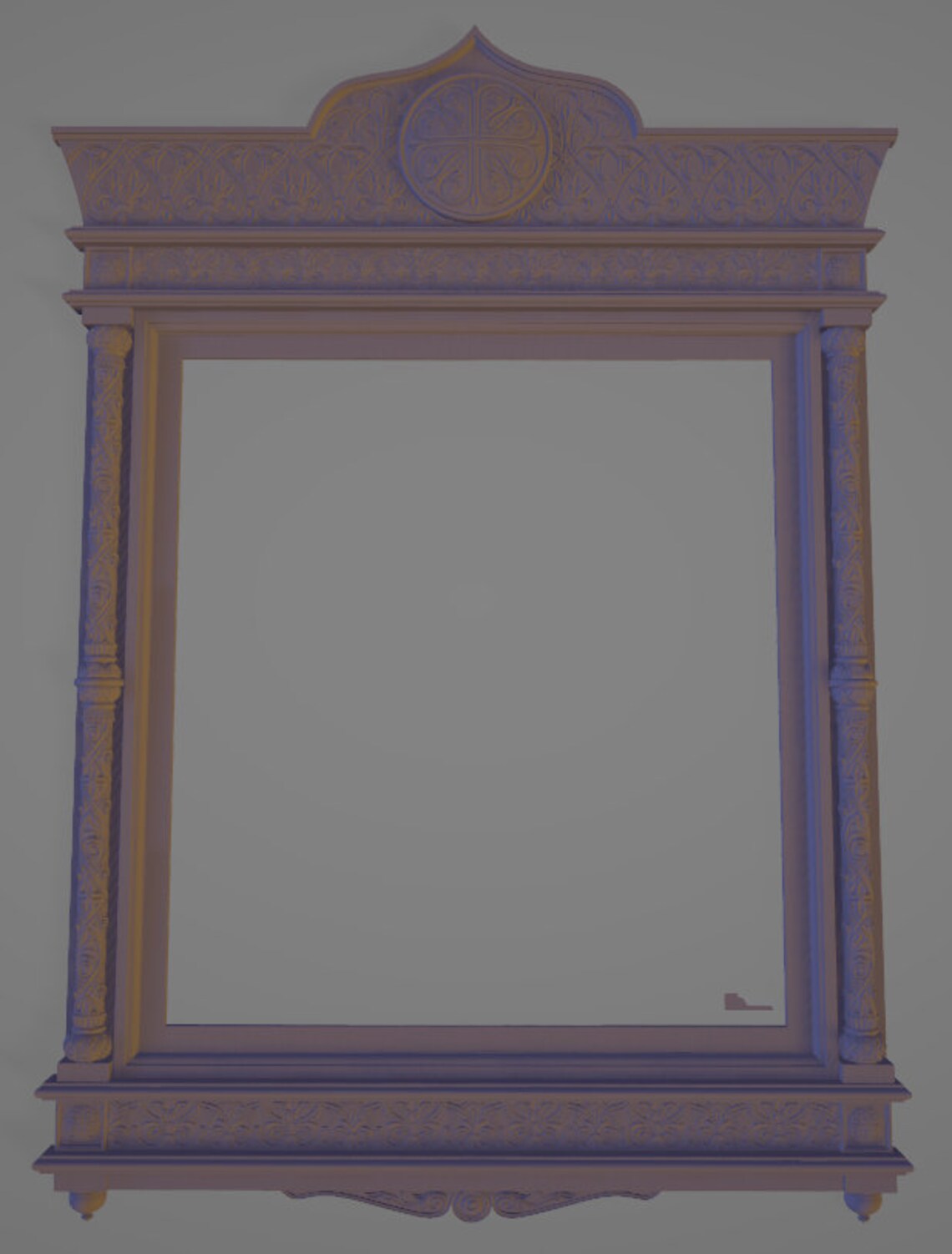 3D STL Models Religious Icons and Frames 21 Pcs Deco for CNC Router ...