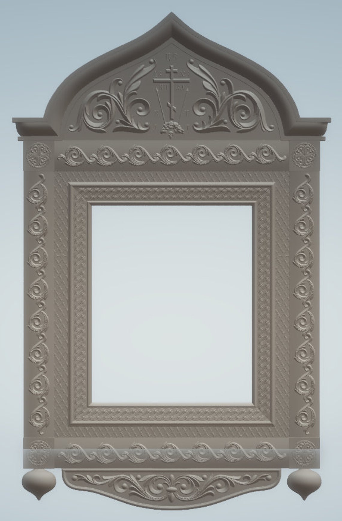3D STL Models Religious Icons and Frames 21 Pcs Deco for CNC Router ...