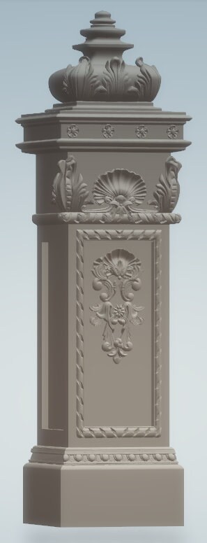 3d Stl Models Pillars Balusters Fences 67 Pcs Deco For Cnc Router