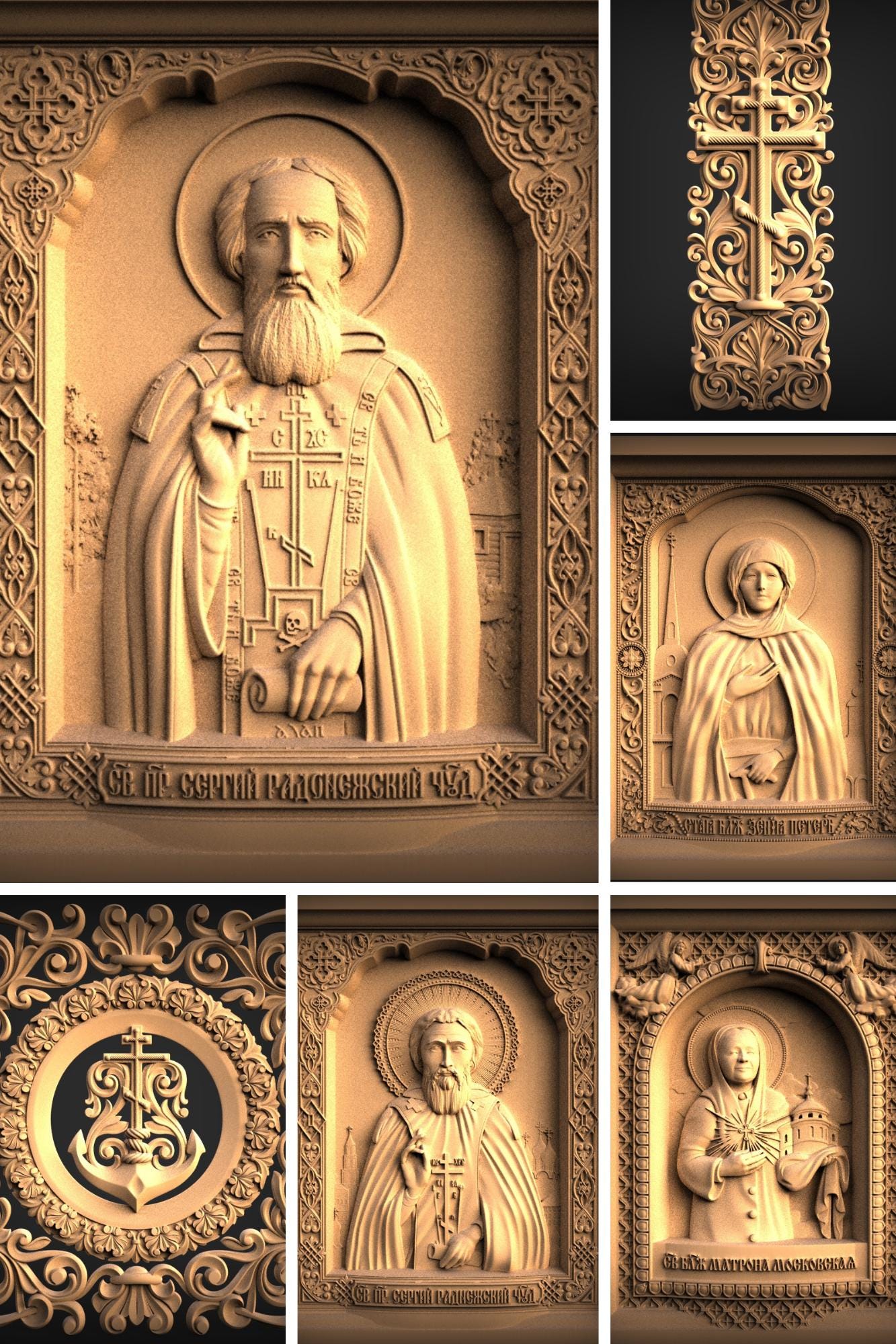 100 Religious Orthodox Icon 3D STL Models | CNC Router Carving Files ...