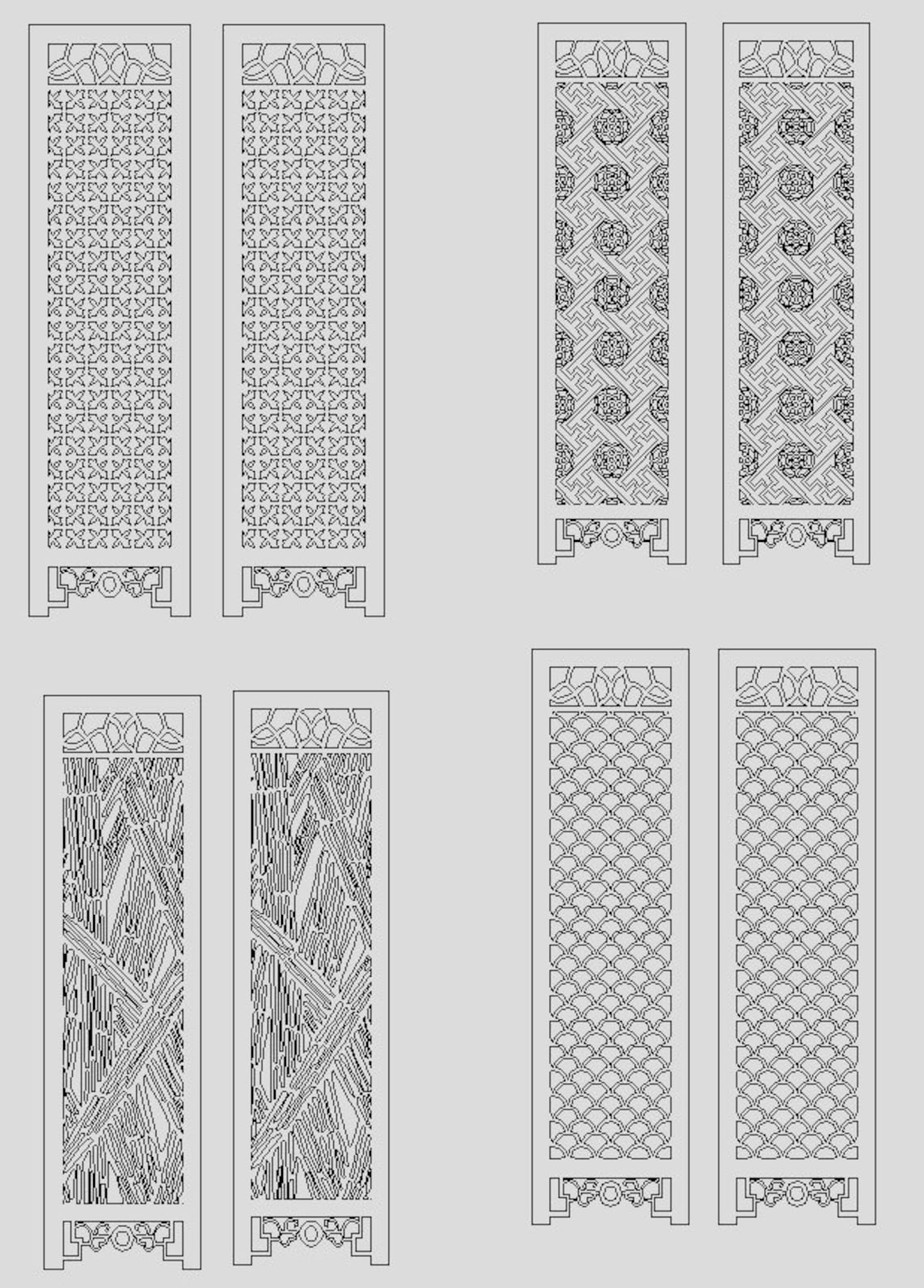 Decorative Panels DXF / EPS / SVG / Clipart/ Cut Files/ Cricut ...