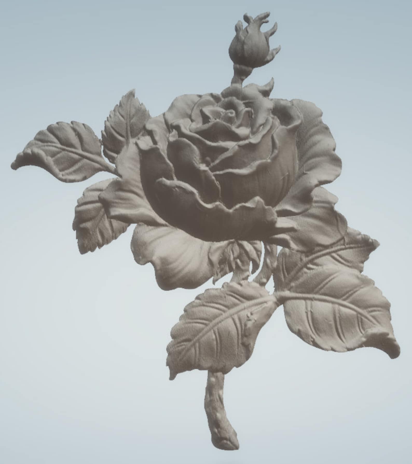 Floral Bouquet 3D STL Model, CNC Router Carving (38 Pcs) - X017 - Etsy