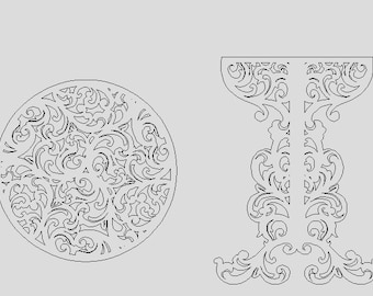 Decorative Panels and Walls DXF / EPS / SVG / Clipart/ Cut Files ...