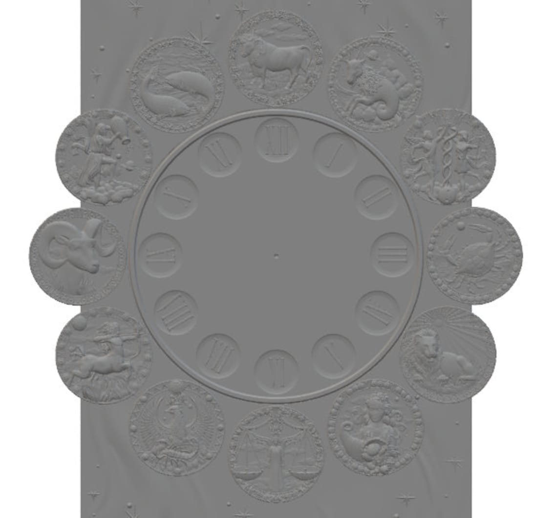 3D STL Models Clock STL Files - 18 Pcs Digital Router Engraver Carving ...