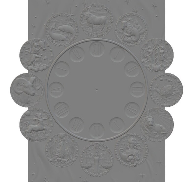 3D STL Models Clock STL Files - 18 Pcs Digital Router Engraver Carving ...