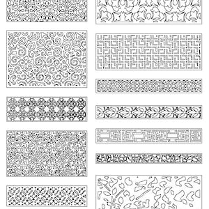 Decorative Panels and Walls DXF / EPS / SVG / Clipart/ Cut Files ...