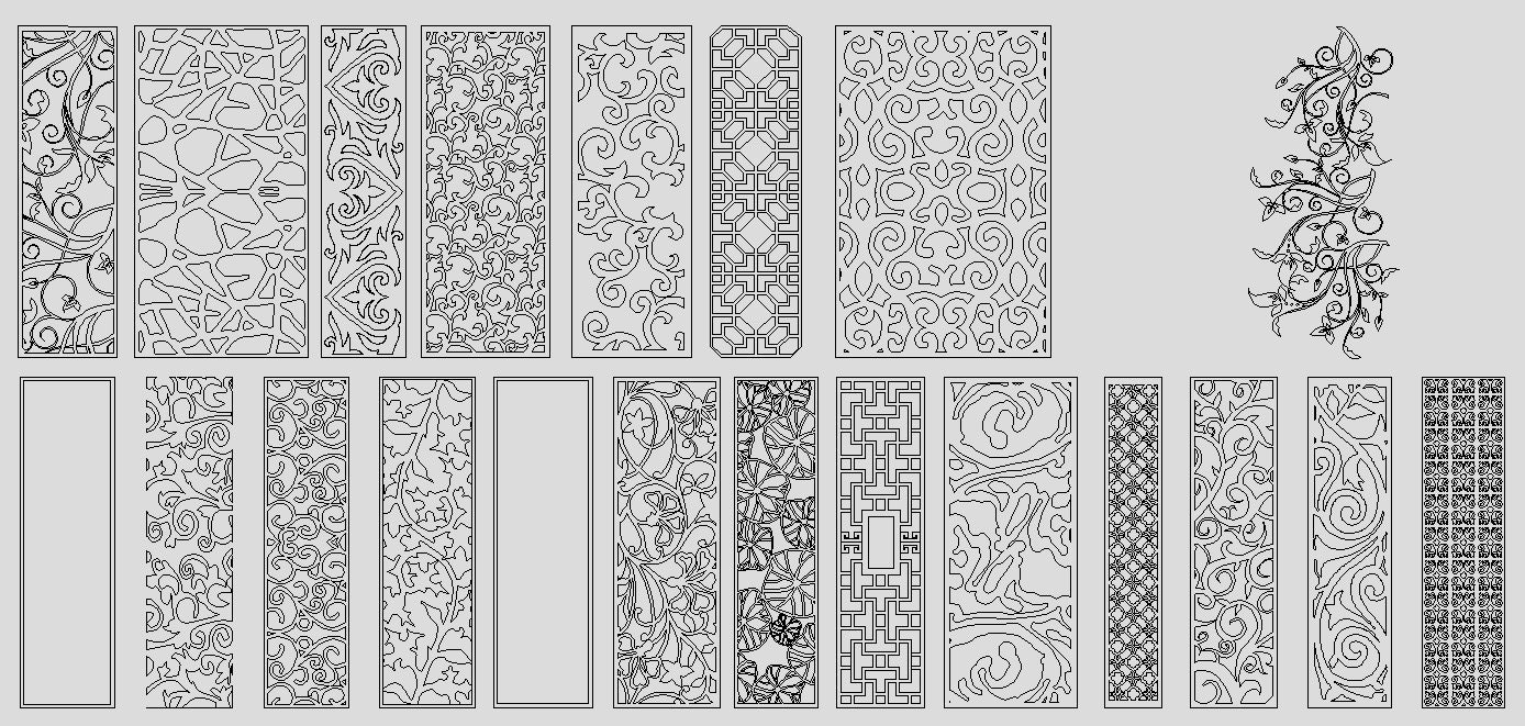 Decorative Panels and Walls DXF / EPS / SVG / Clipart/ Cut - Etsy