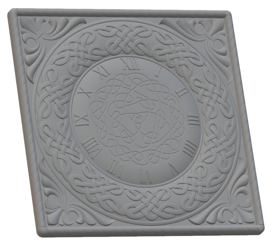 3D STL Models Clock STL Files - 18 Pcs Digital Router Engraver Carving ...