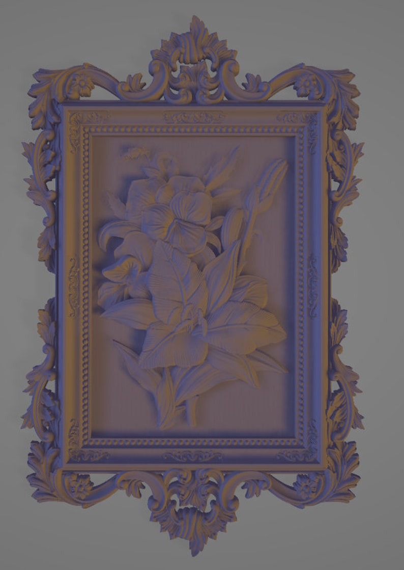 3D STL Models Flowers Wall Display 33 Pcs Deco for CNC Router Aspire ...