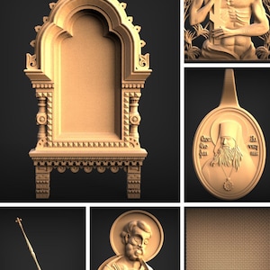 100 Religious Orthodox Icon 3D STL Models | CNC Router Carving Files ...