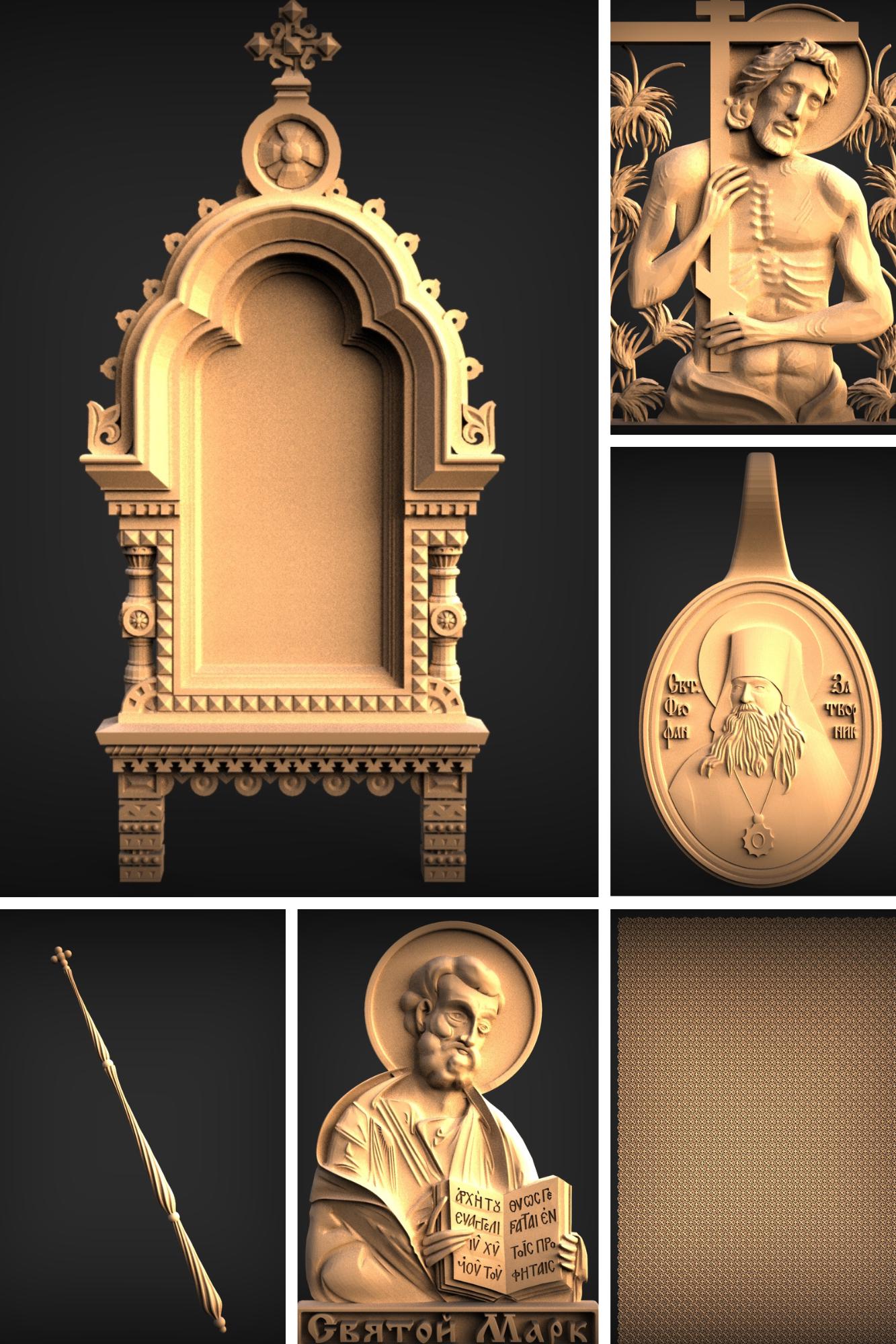 100 Religious Orthodox Icon 3D STL Models | CNC Router Carving Files ...
