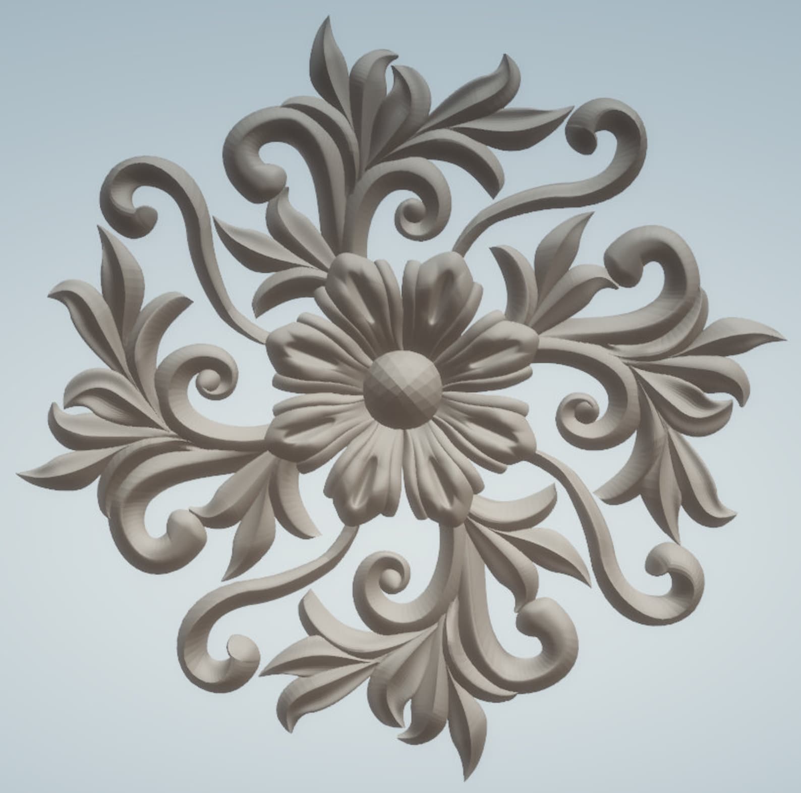 3D STL Models Decorative Sockets STL File Exquisite Gypsum Stucco ...