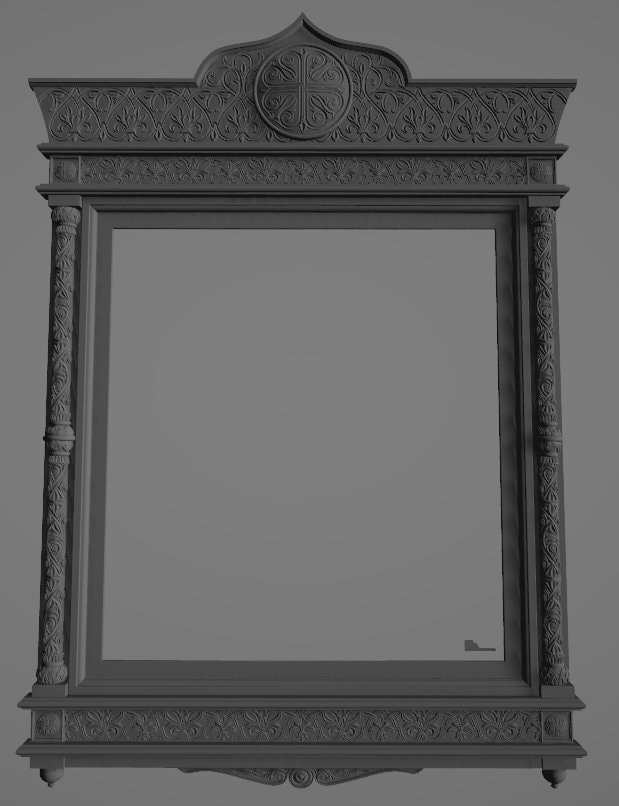 3D STL Models Religious Icons and Frames 21 Pcs Deco for CNC Router ...