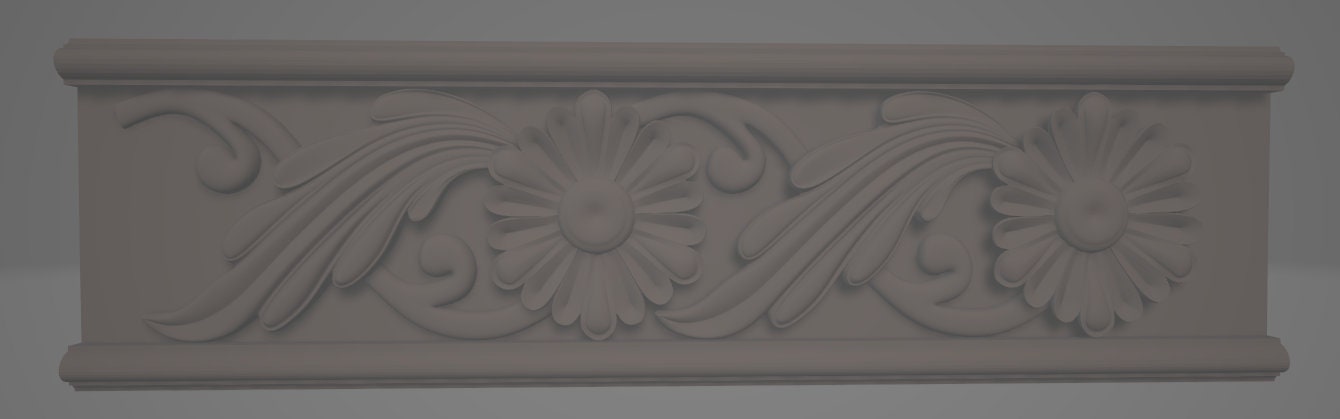 3D STL Models Baguette Borders Moldings Sills 166 Pcs Deco for CNC ...