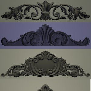 3D STL Models Moldings for Decoration 50 Pcs Router Engraver Carving ...