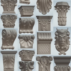 191 CNC STL Files – Architectural Cornices, Columns & Decorative ...