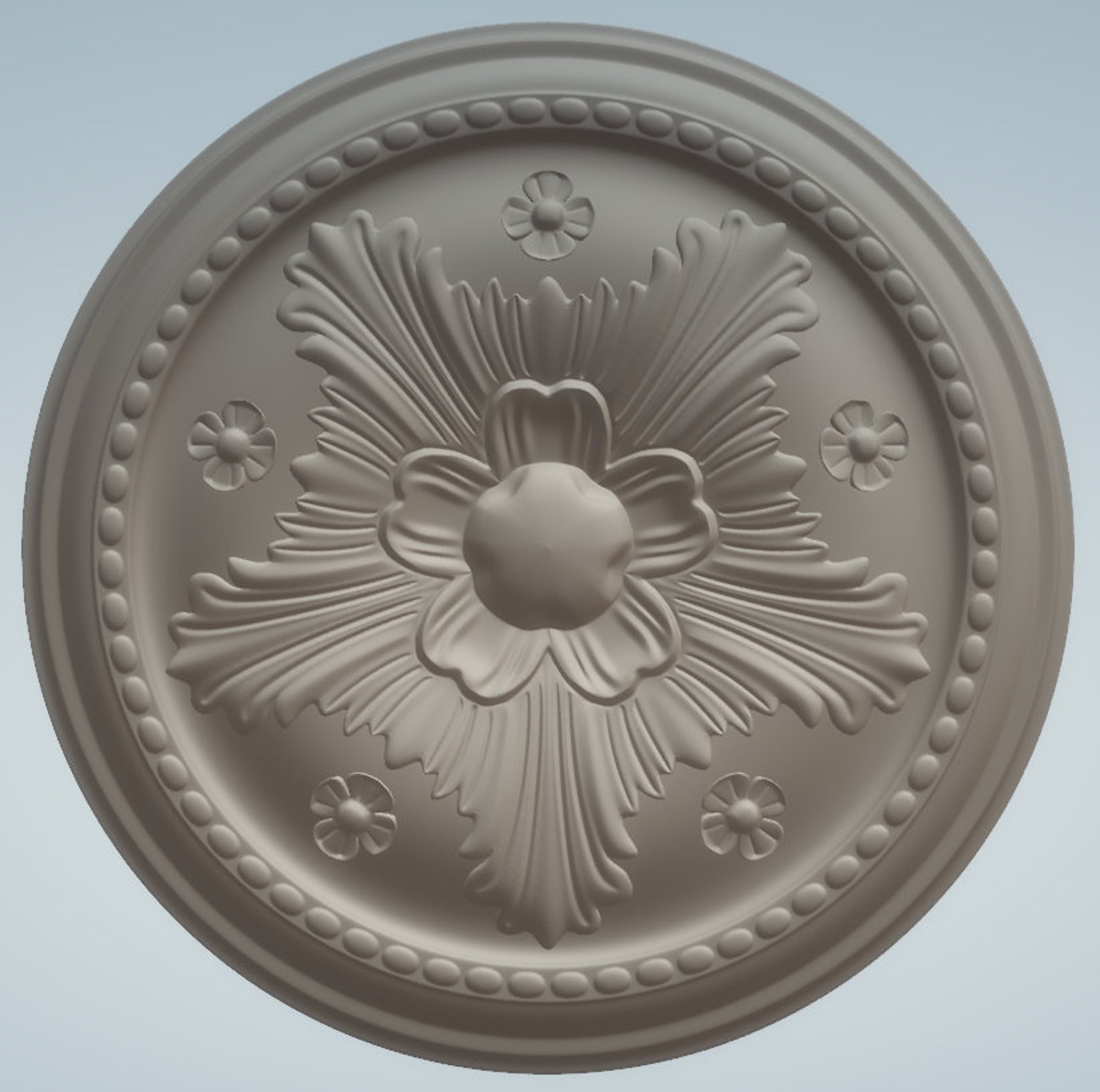 3D STL Models Decorative Sockets STL File Exquisite Gypsum Stucco ...