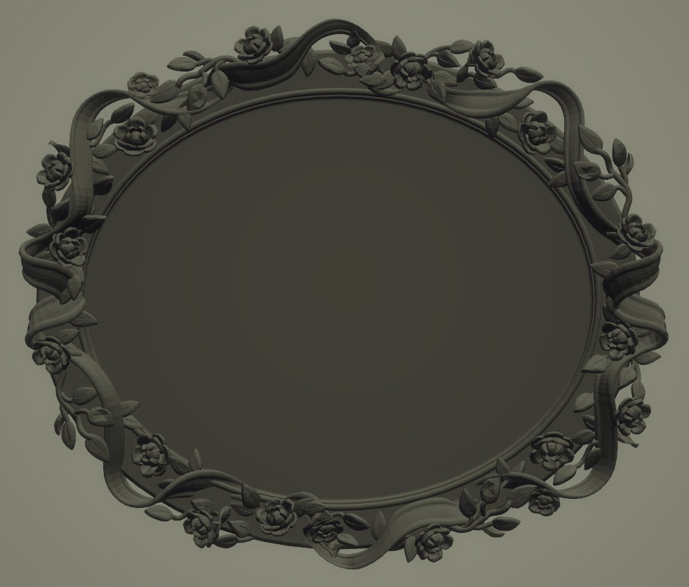 3D STL Models Unique Mirrors and Frames 100 Pcs Deco for CNC Router ...